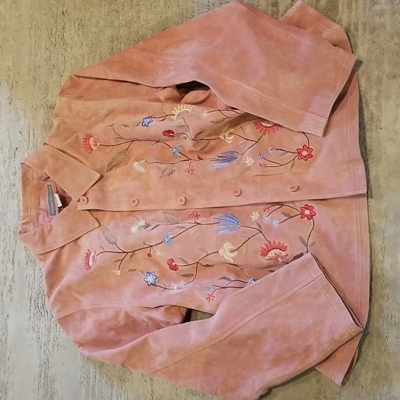 Jessica Holbrook | Jackets & Coats | Jessica Holbrook Dusty Pink Suede ...